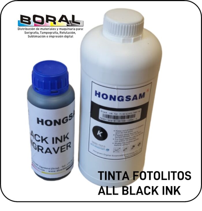 Tinta Negra Fotolitos - INKJET ENGRAVER